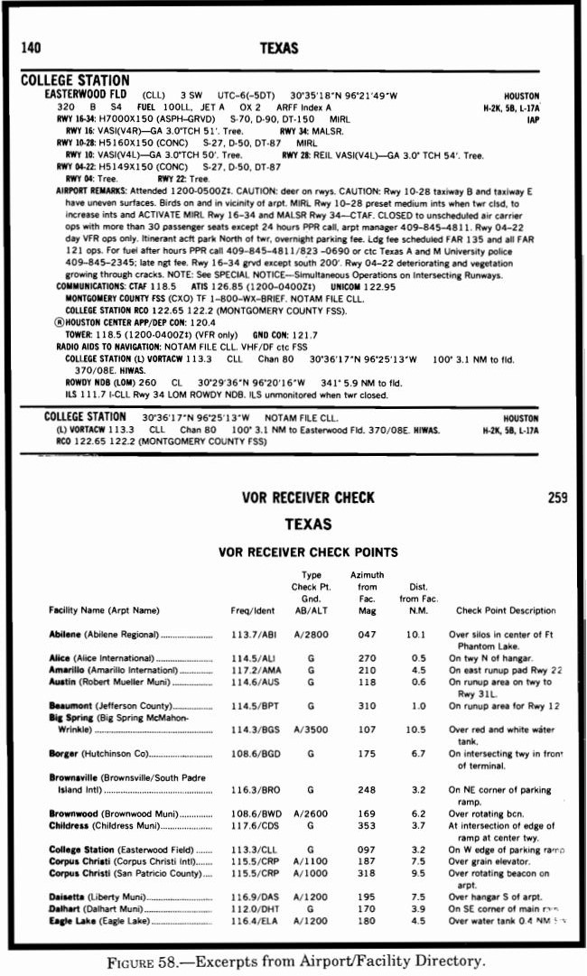 (Refer to figure 58.) Which indications on the VOR receivers and DME at ...